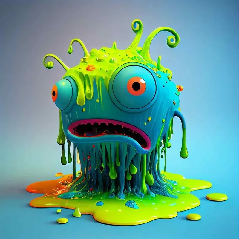 Cute Little Slime Monsters Midjourney Prompt | PromptBase