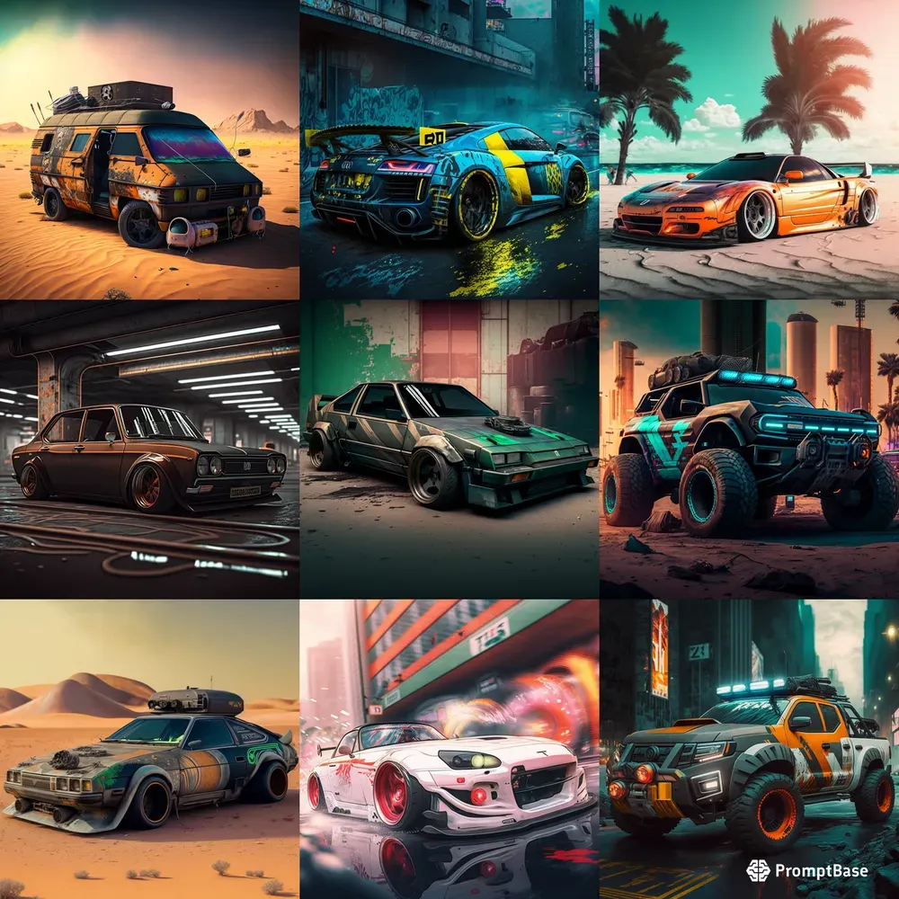 Cyber Punk Cars By Make And Models Prompt | PromptBase