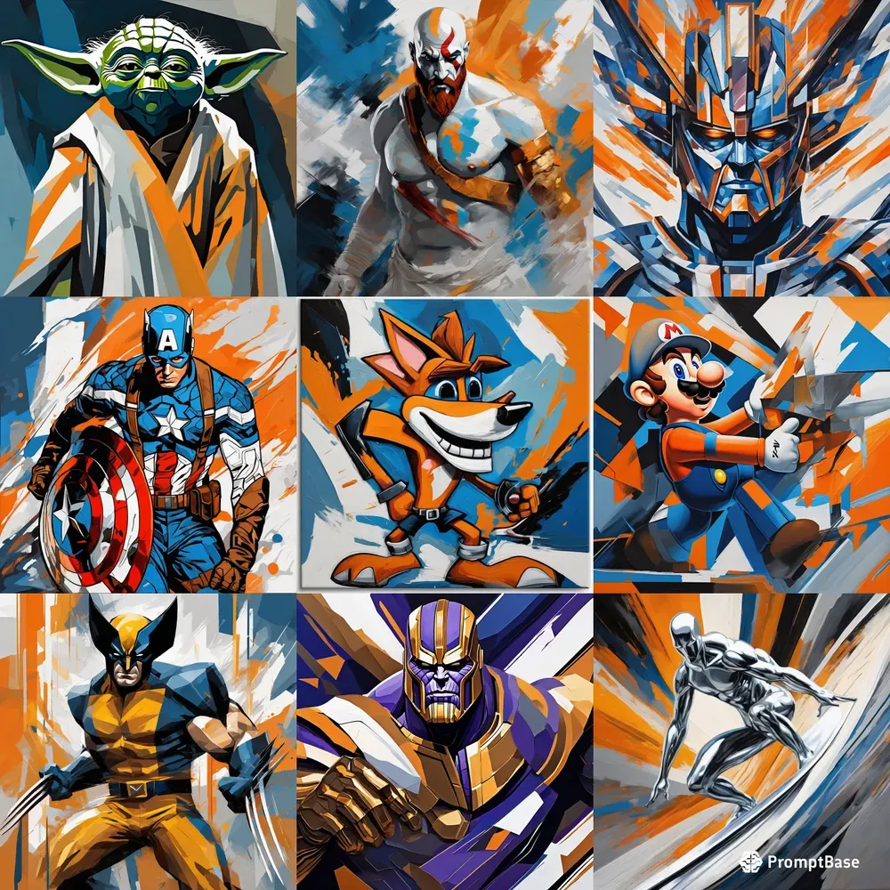 Abstract Superheroes Stable Diffusion Prompt | PromptBase