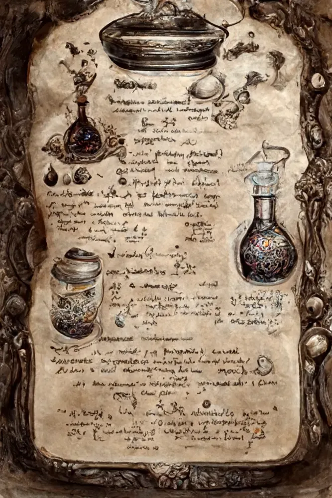 Magic Potion Recipes Midjourney Prompt | PromptBase