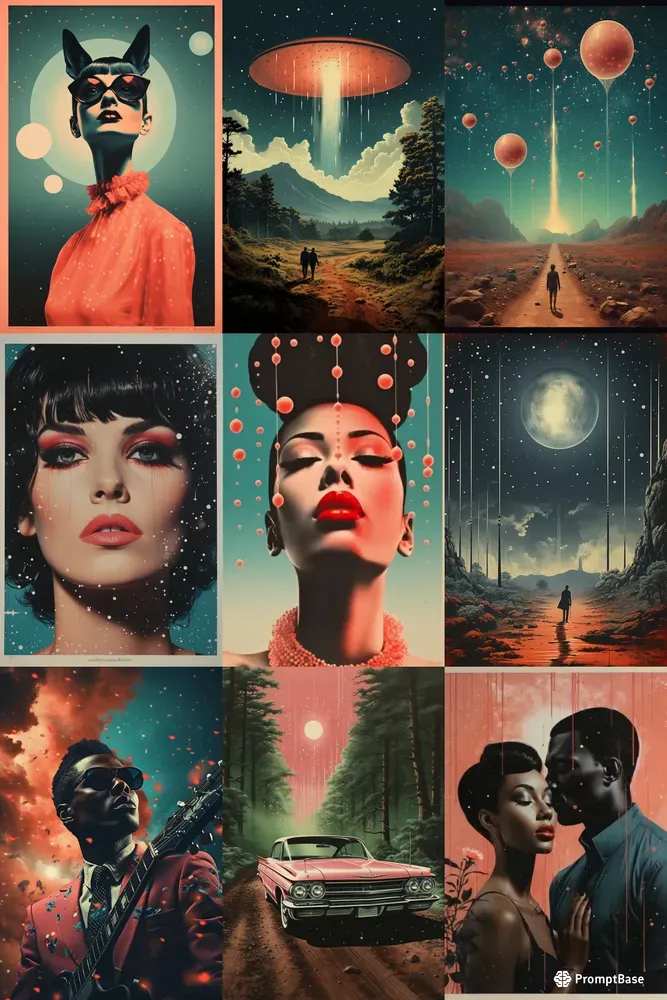 Stylized Retro Vibes Midjourney Prompt | PromptBase