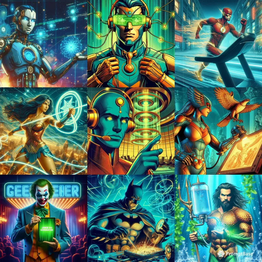 Superhero Gears Empower Your Worlds DALL·E Prompt | PromptBase