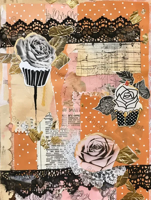 Collage Art Journals And Scrapbook Papers Midjourney Prompt | PromptBase