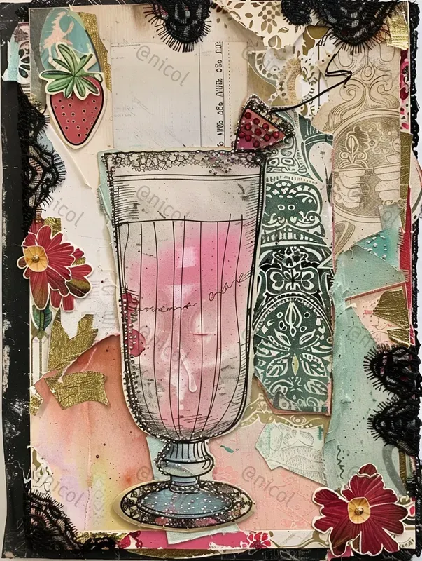 Collage Art Journals And Scrapbook Papers Midjourney Prompt | PromptBase