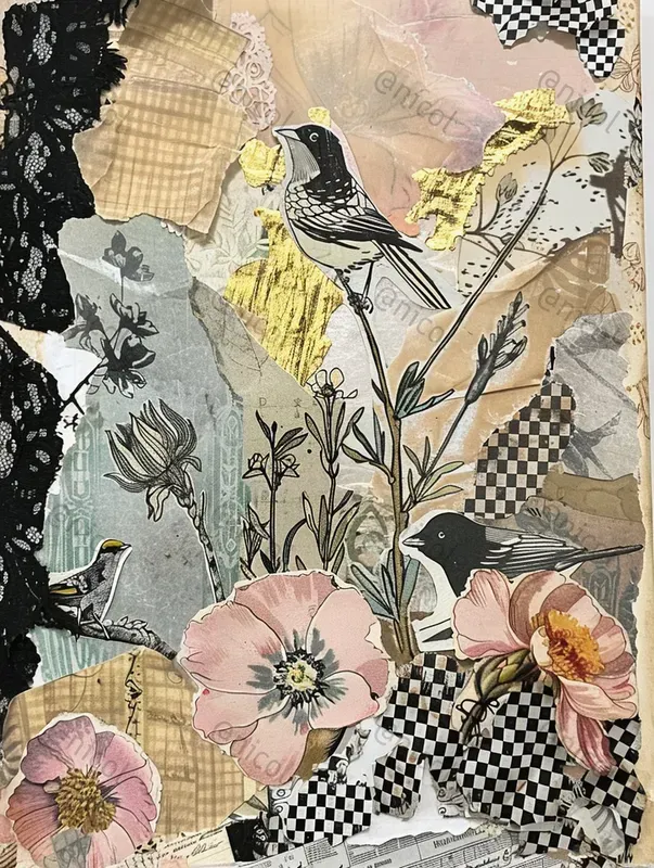 Collage Art Journals And Scrapbook Papers Midjourney Prompt | PromptBase