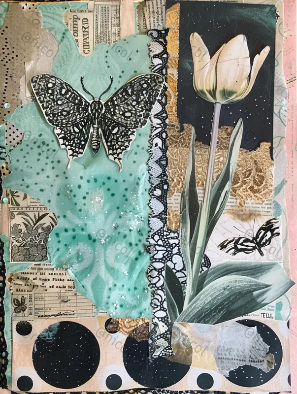 Collage Art Journals And Scrapbook Papers Midjourney Prompt | PromptBase