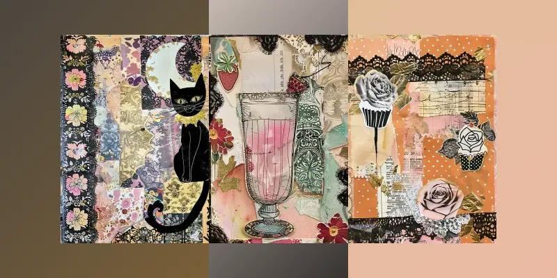 Collage Art Journals And Scrapbook Papers Midjourney Prompt | PromptBase
