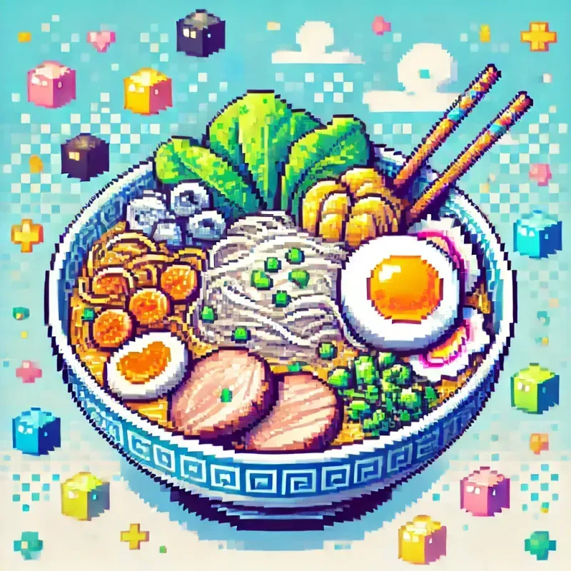Pixel Art Panasian Menus DALL·E Prompt | PromptBase