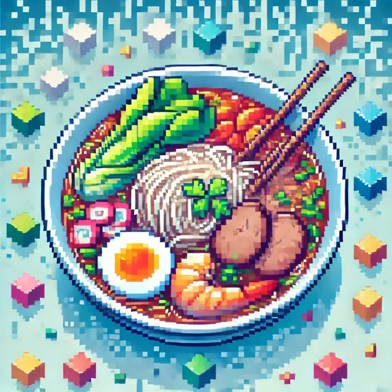 Pixel Art Panasian Menus DALL·E Prompt | PromptBase