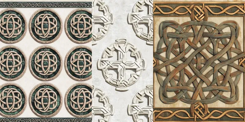 Celtic Revival Scrapbook Papers Generator App | PromptBase