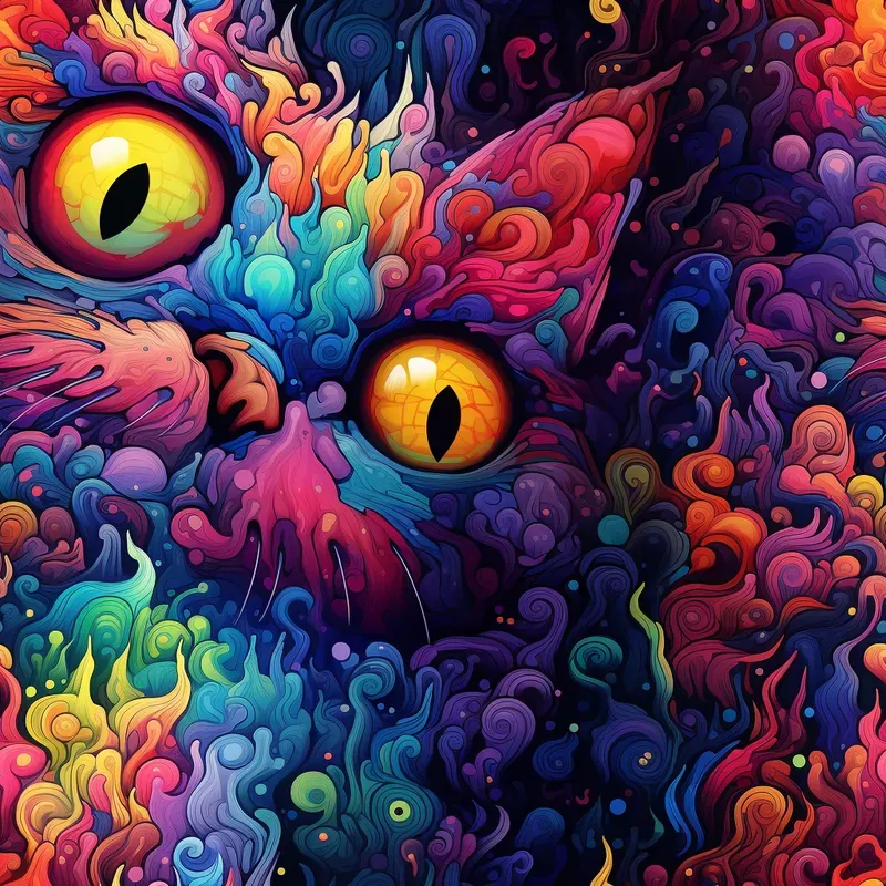 Seamless 2D Psychedelic Textures Midjourney Prompt | PromptBase