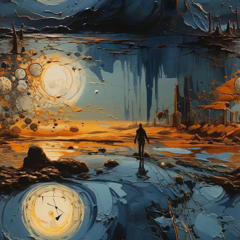 Salvador Dali Style Textures Midjourney Prompt | PromptBase