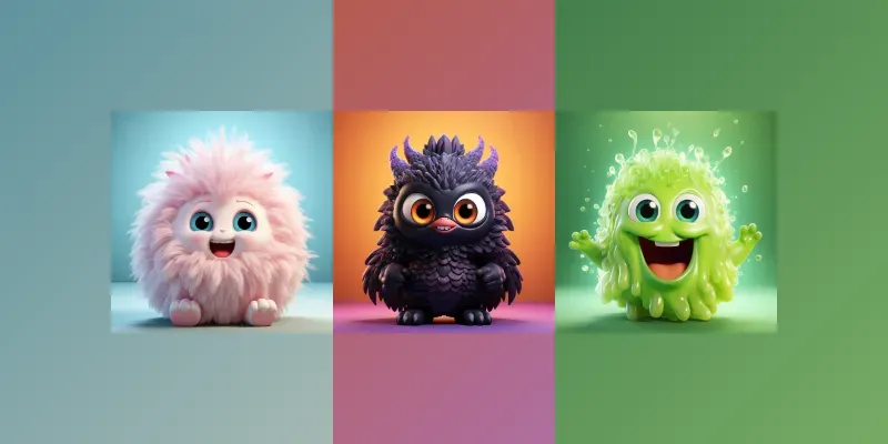 Cute 3D Monsters Avatars Midjourney Prompt | PromptBase