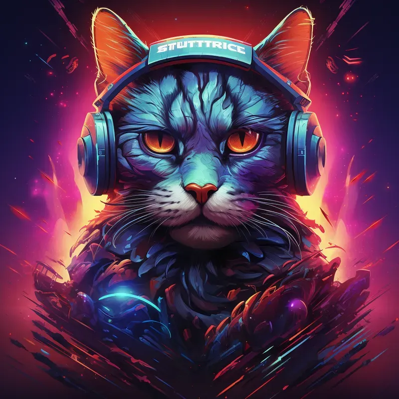 Synthwave Cover Art 2D Midjourney Prompt | PromptBase