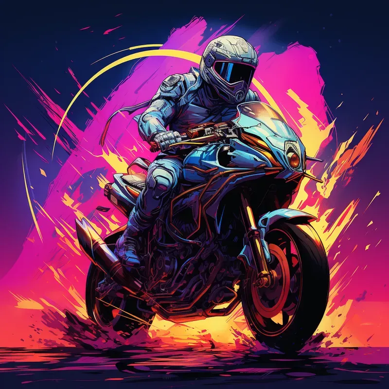 Synthwave Cover Art 2D Midjourney Prompt | PromptBase