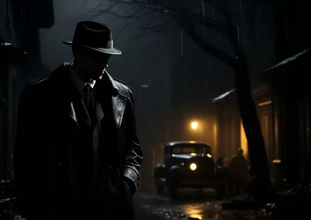 1930s Noir Movie Scenes Midjourney Prompt | PromptBase