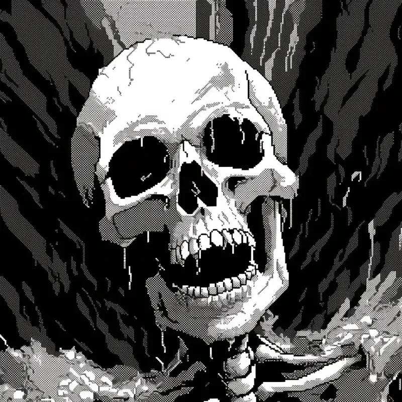 Horror 32 Bit Pixel Art Midjourney Prompt | PromptBase