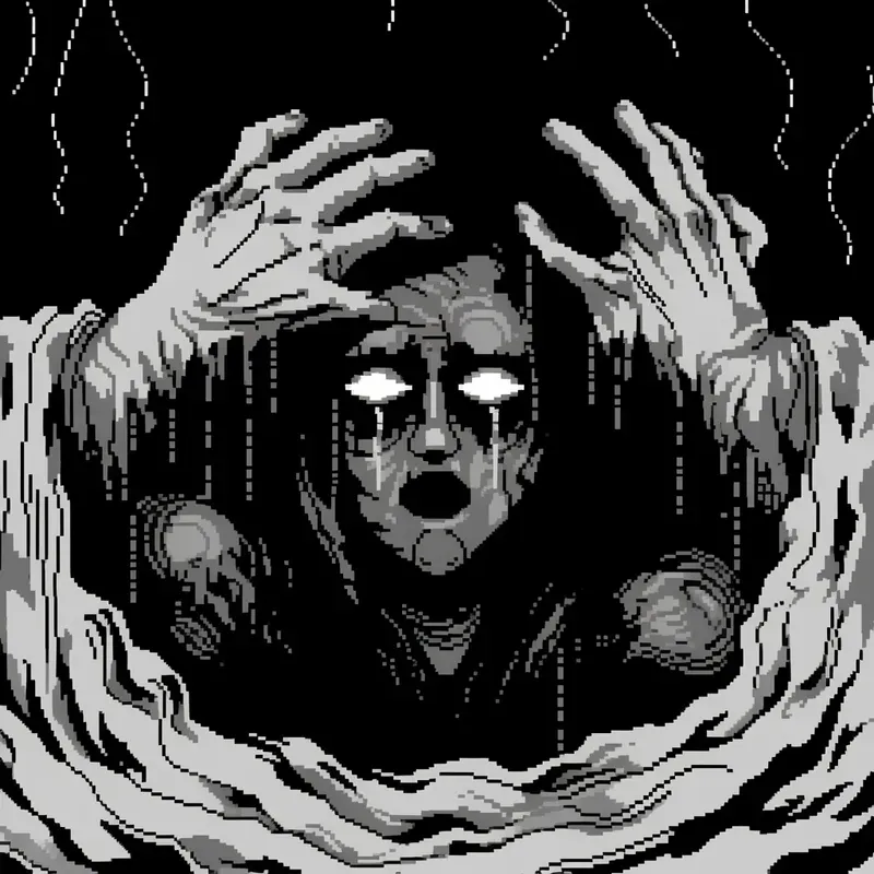 Horror 32 Bit Pixel Art Midjourney Prompt | PromptBase