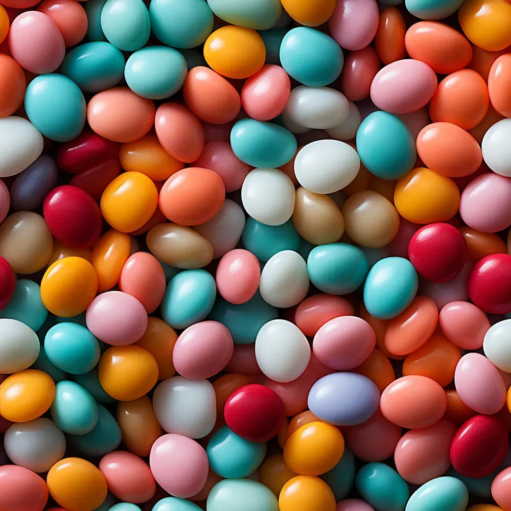 Scattered Food Seamless Textures Midjourney Prompt | PromptBase