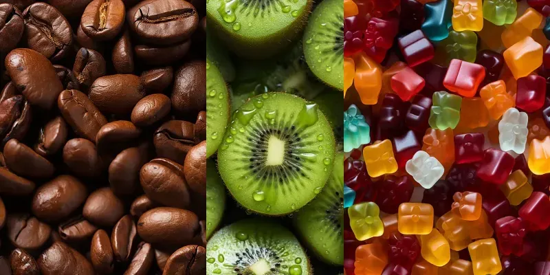 Scattered Food Seamless Textures Midjourney Prompt | PromptBase