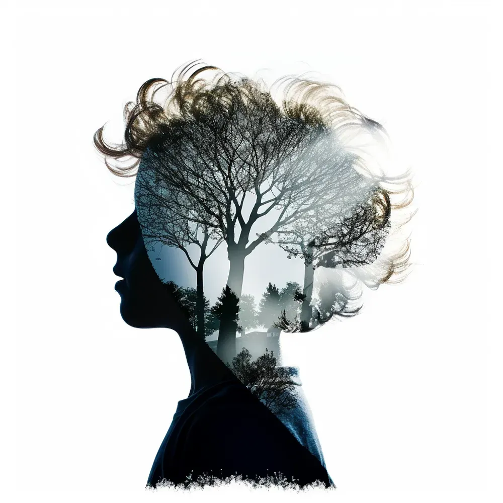 Double Exposure Clip Art Midjourney Prompt | PromptBase