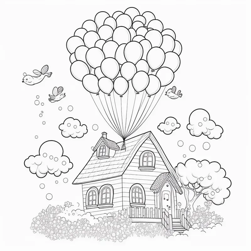 Clear Coloring Pages For Kids And Adults Midjourney Prompt | PromptBase