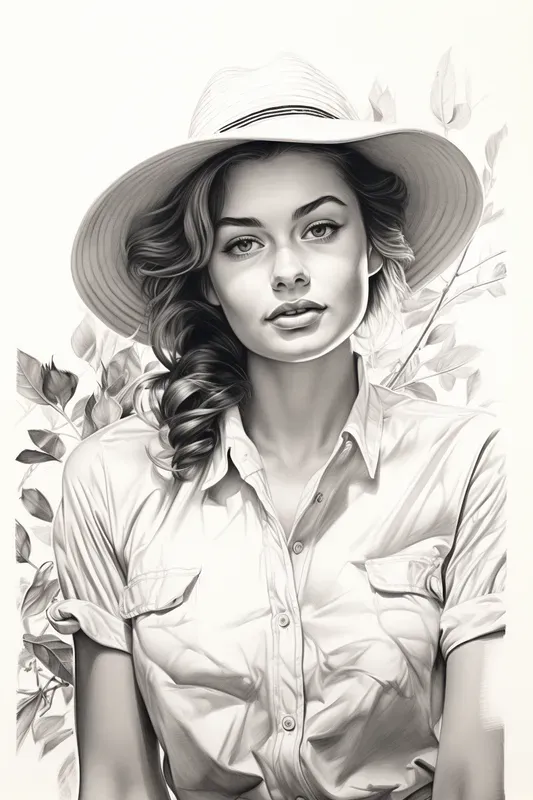 Expressive Pencil Art Portraits Midjourney Prompt | PromptBase