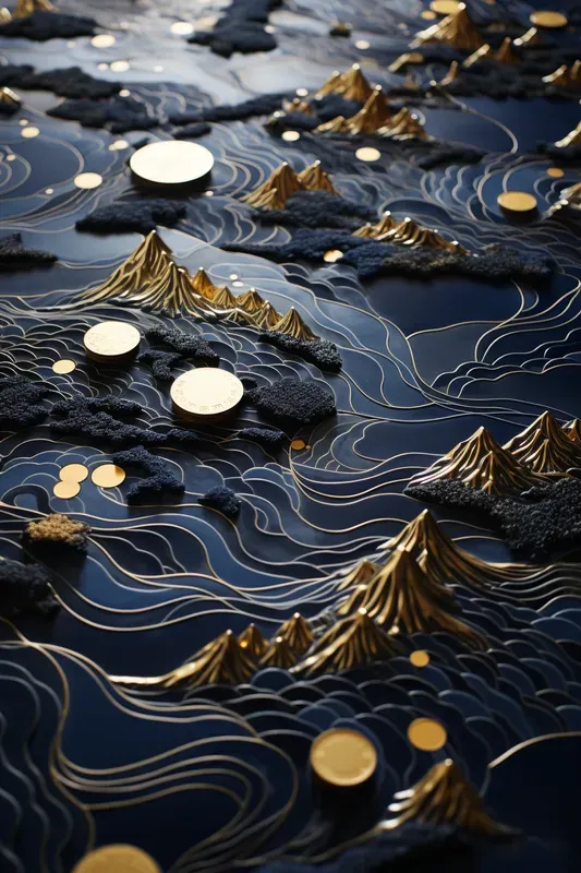 Kintsugi Mosaics Inspired By Epic Novels Midjourney Prompt | PromptBase