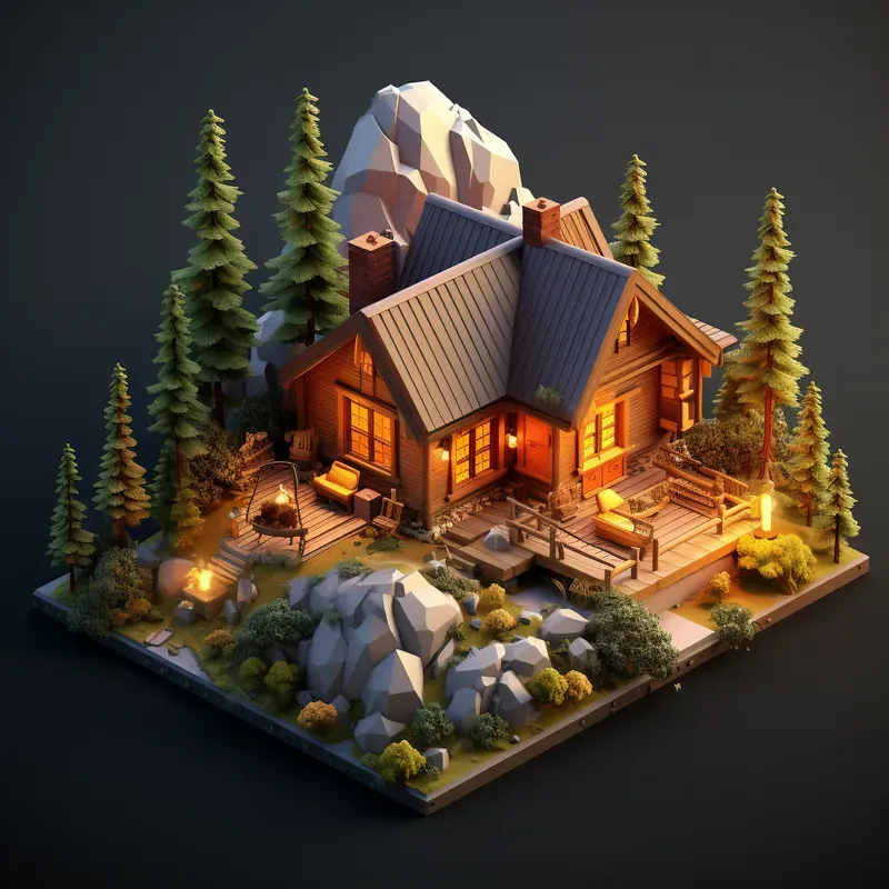 32bit Isometric Room Renders Midjourney Prompt | PromptBase