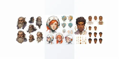 Disney Character Design Sheets Midjourney Prompt | PromptBase