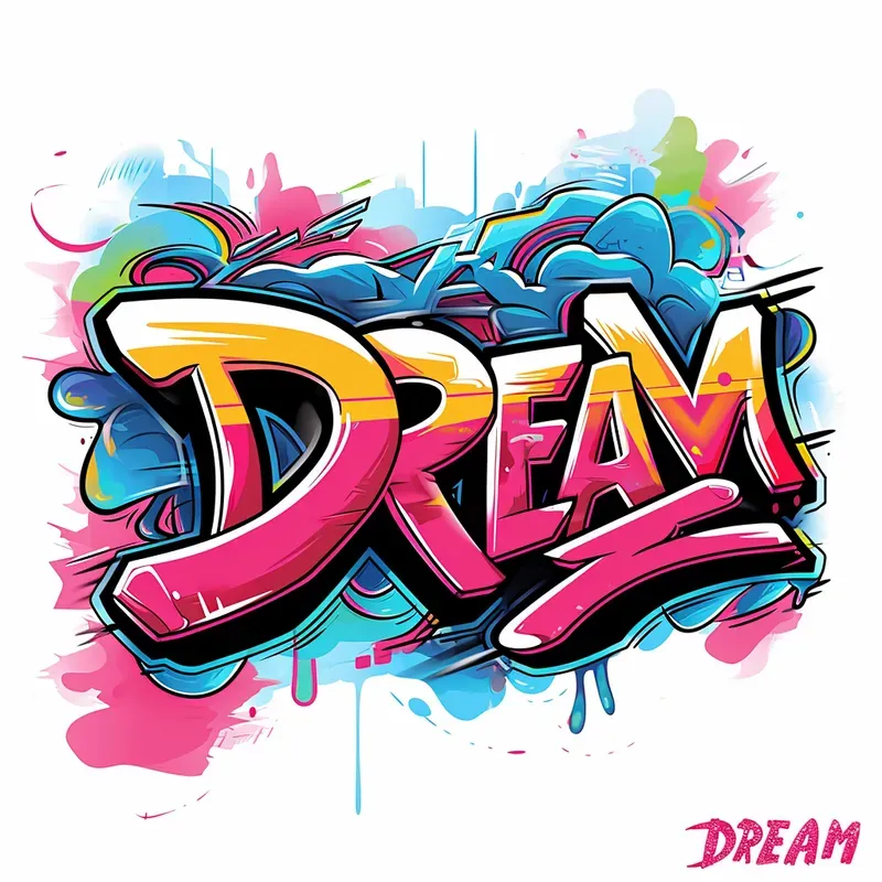 Word Up With 80s Graffiti Midjourney Prompt | PromptBase