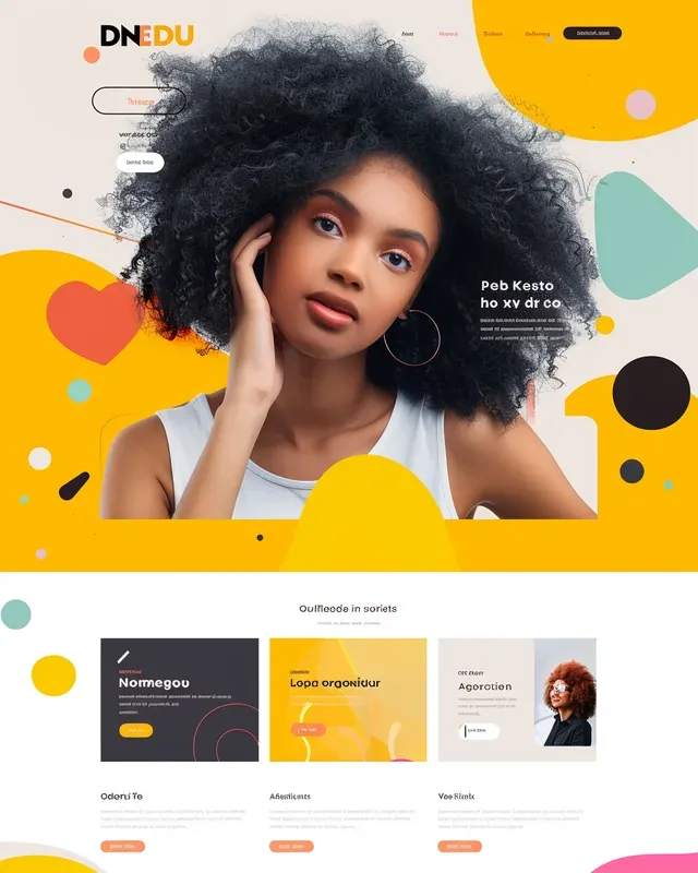 Vibrant Website Designs Midjourney Prompt | PromptBase