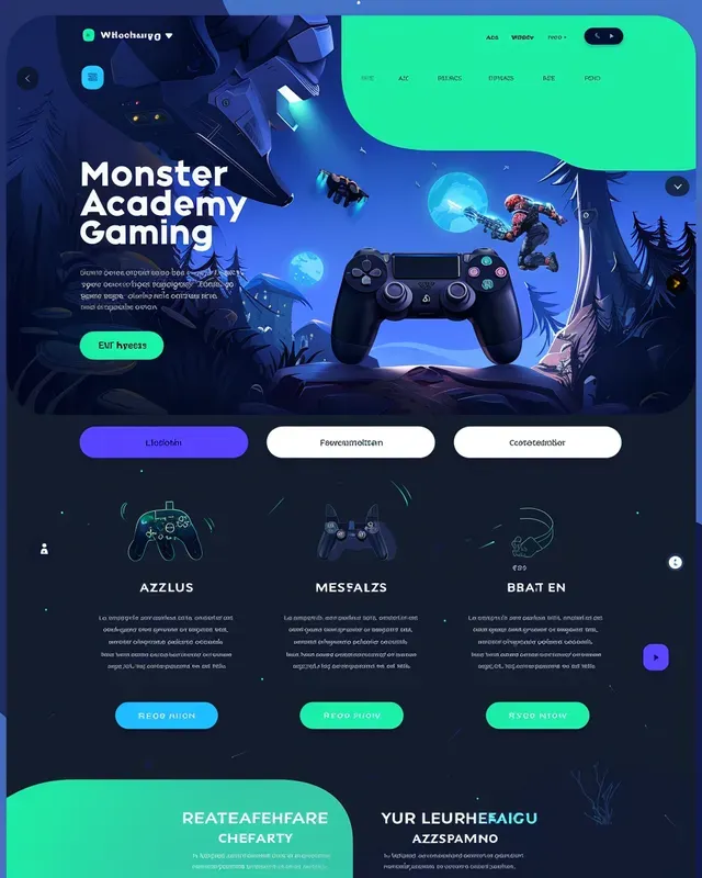 Vibrant Website Designs Midjourney Prompt | PromptBase