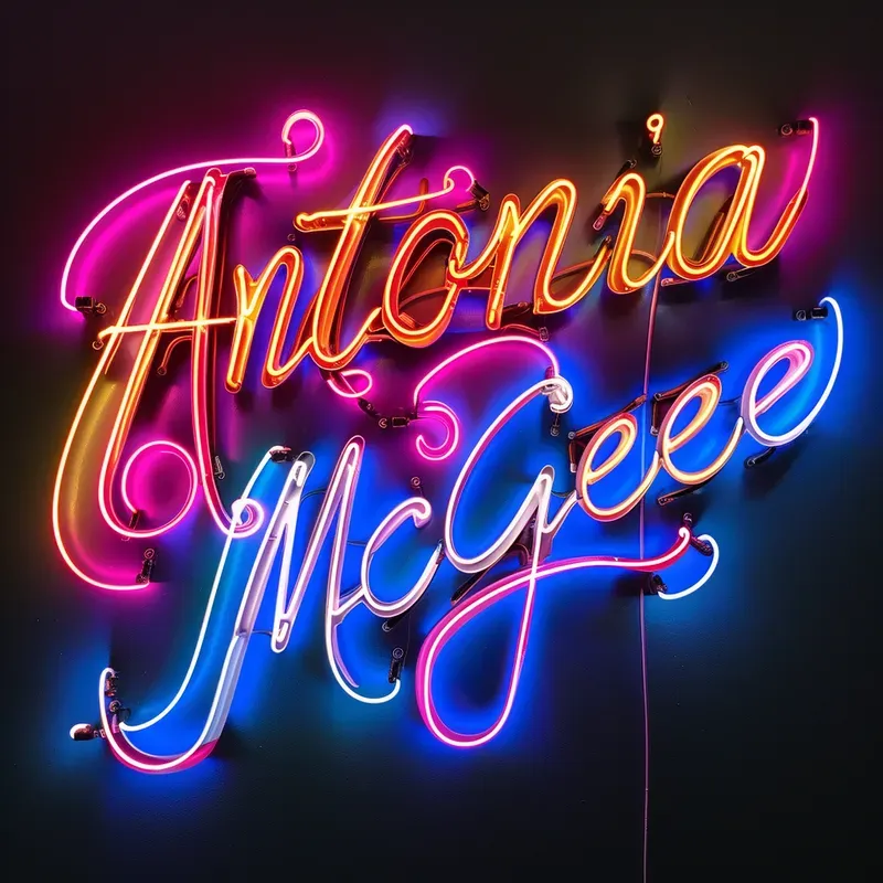 Names In Neon Midjourney Prompt | PromptBase
