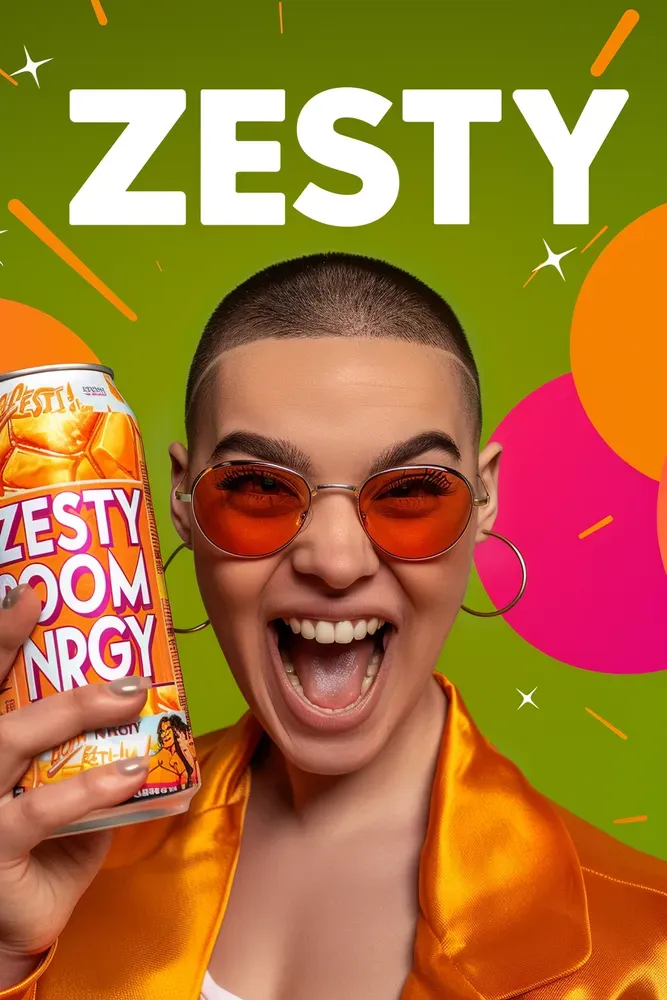 Vibrant Energy Drink Ad Campaigns Midjourney Prompt | PromptBase