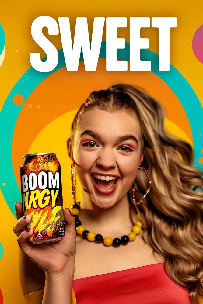 Vibrant Energy Drink Ad Campaigns Midjourney Prompt | PromptBase