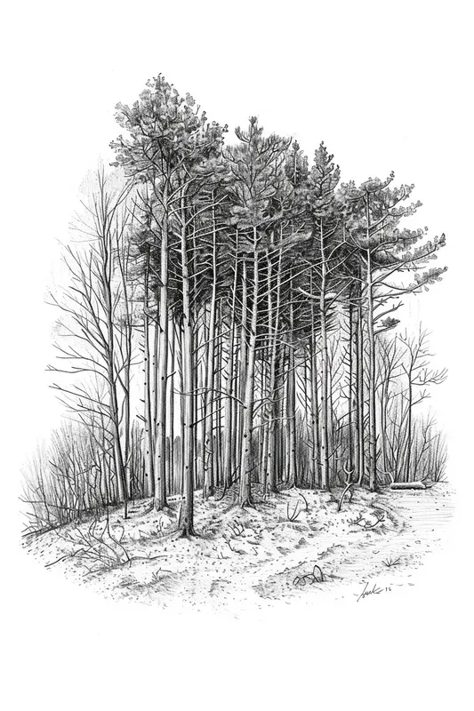 Pencil Drawing Hatching Techniques Midjourney Prompt | PromptBase
