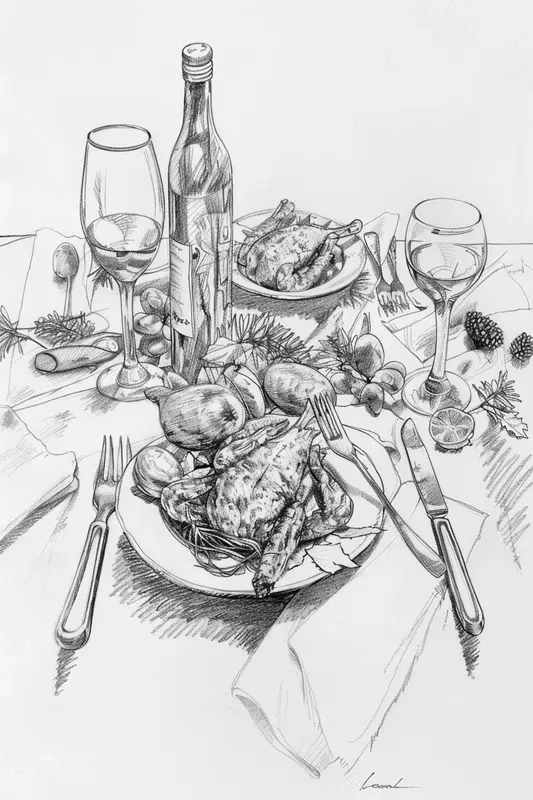 Scumbling Pencil Drawing Artistry Midjourney Prompt | PromptBase