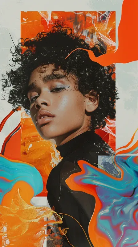 Abstract Vogue Fashion Fusion Collages Midjourney Prompt | PromptBase