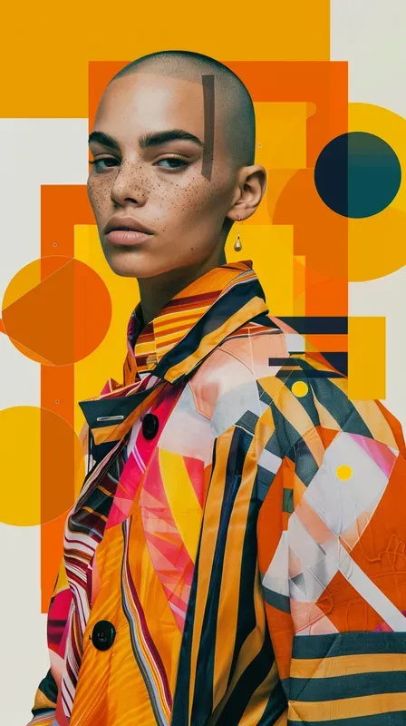 Abstract Vogue Fashion Fusion Collages Midjourney Prompt | PromptBase