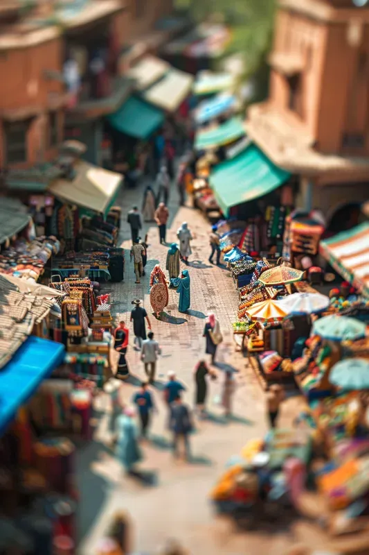 Miniature Worlds Tiltshift Magic Midjourney Prompt | PromptBase