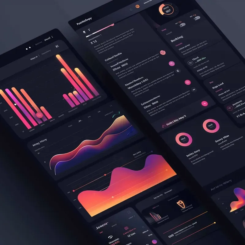 Sleek Minimalist Dashboard Interfaces Midjourney Prompt | PromptBase