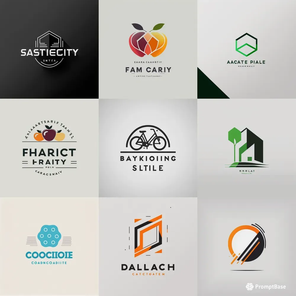 Super Clean Logo Designs Midjourney Prompt | PromptBase