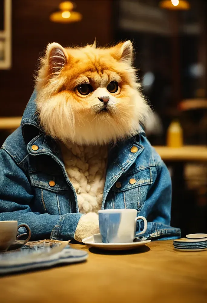 Anthropomorphic Cats Midjourney Prompt | PromptBase