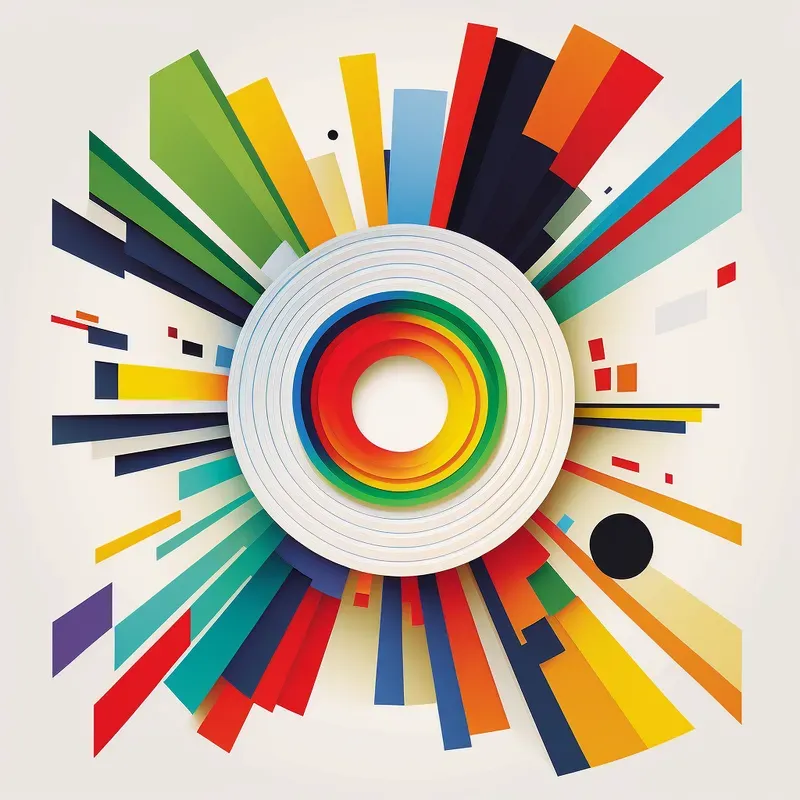 Abstract Geometric Designs Midjourney Prompt | PromptBase