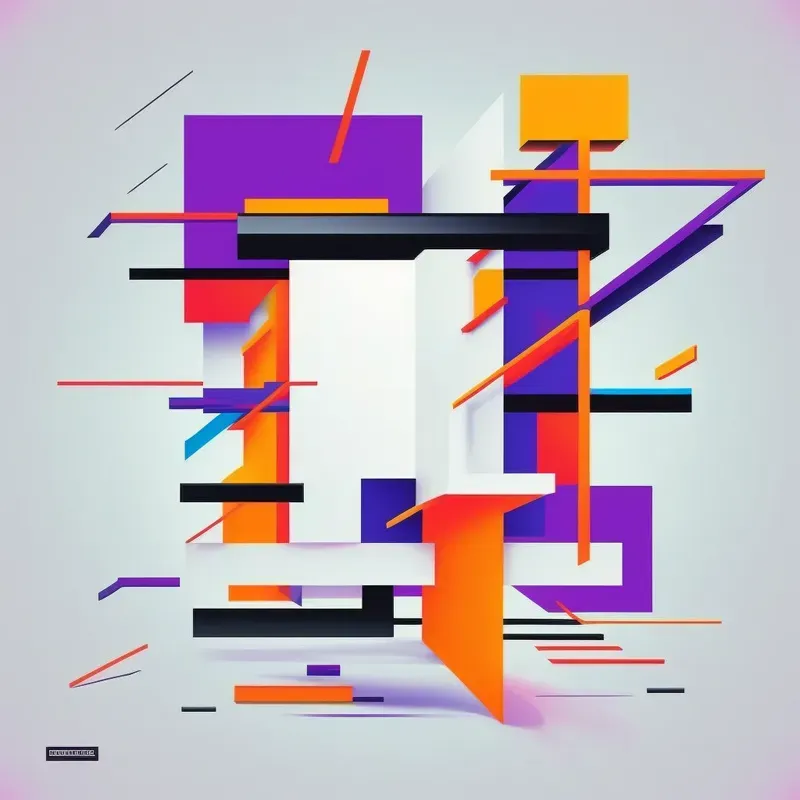 Abstract Geometric Designs Midjourney Prompt | PromptBase