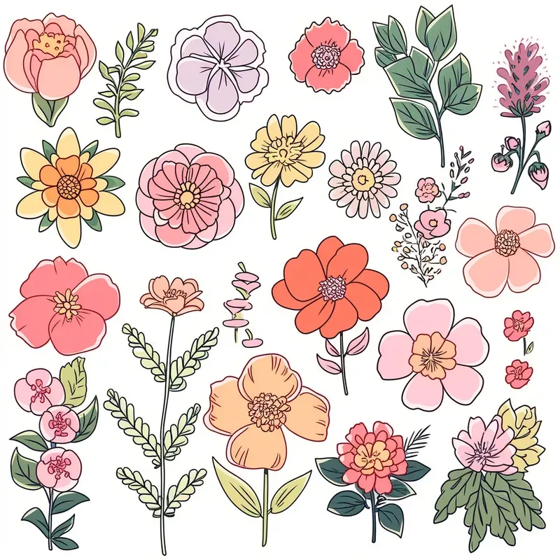 Pretty Line Art Collections Midjourney Prompt | PromptBase