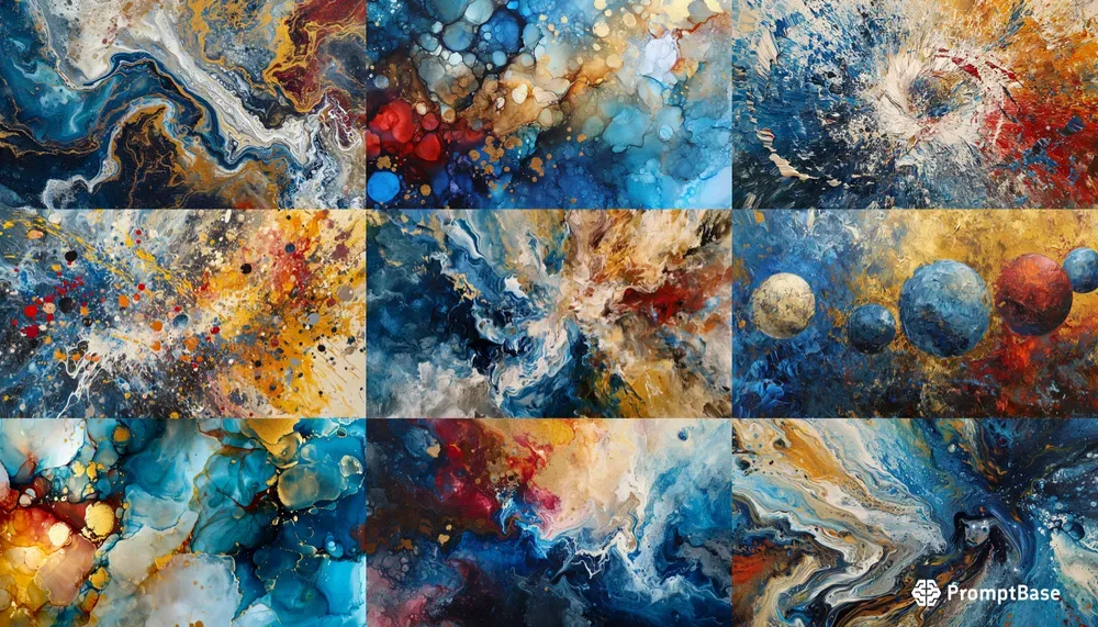 Abstract Wall Art Midjourney Prompt | PromptBase