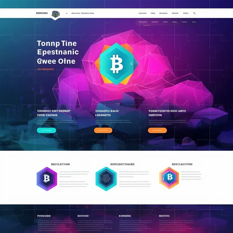 Website Mockups For Cryptocurrencies Midjourney Prompt | PromptBase