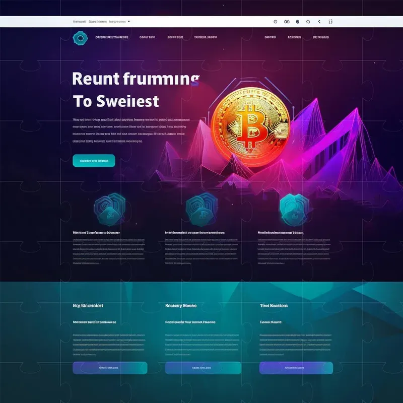 Website Mockups For Cryptocurrencies Midjourney Prompt | PromptBase